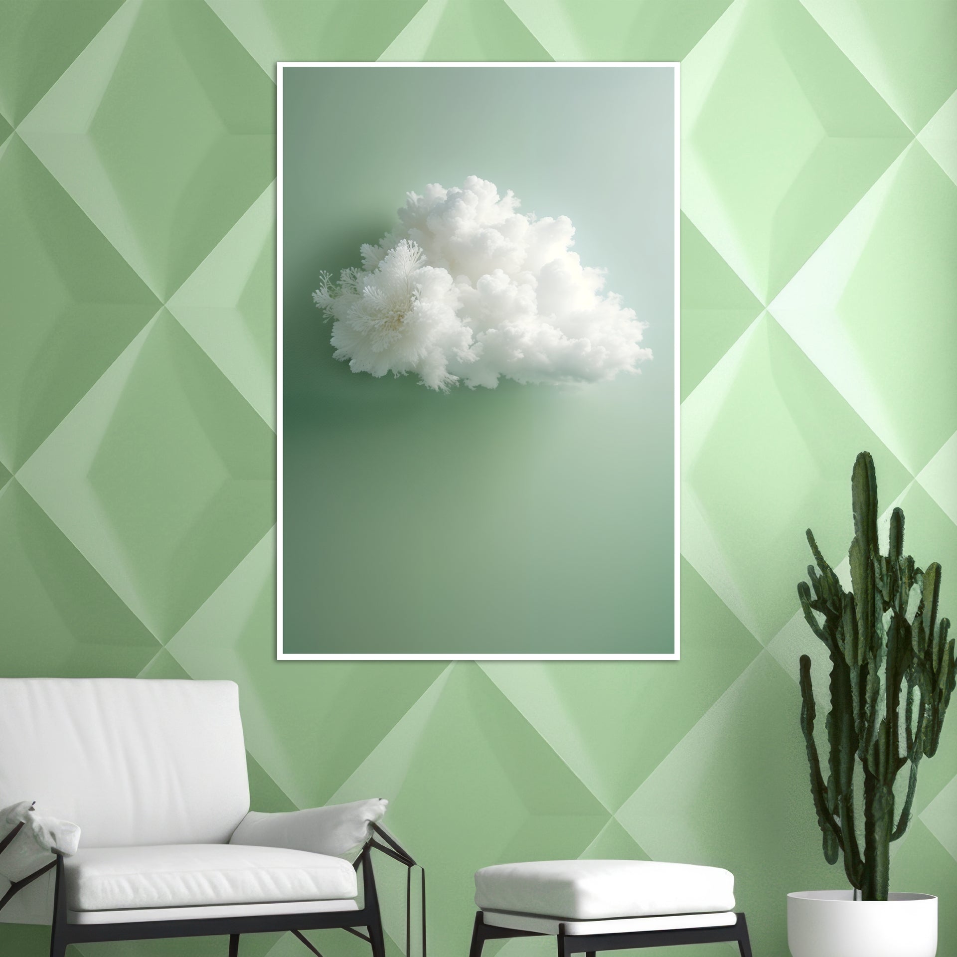 Soft Serenity - Bloom in the Clouds - Wood or Metal Standard Framed ...