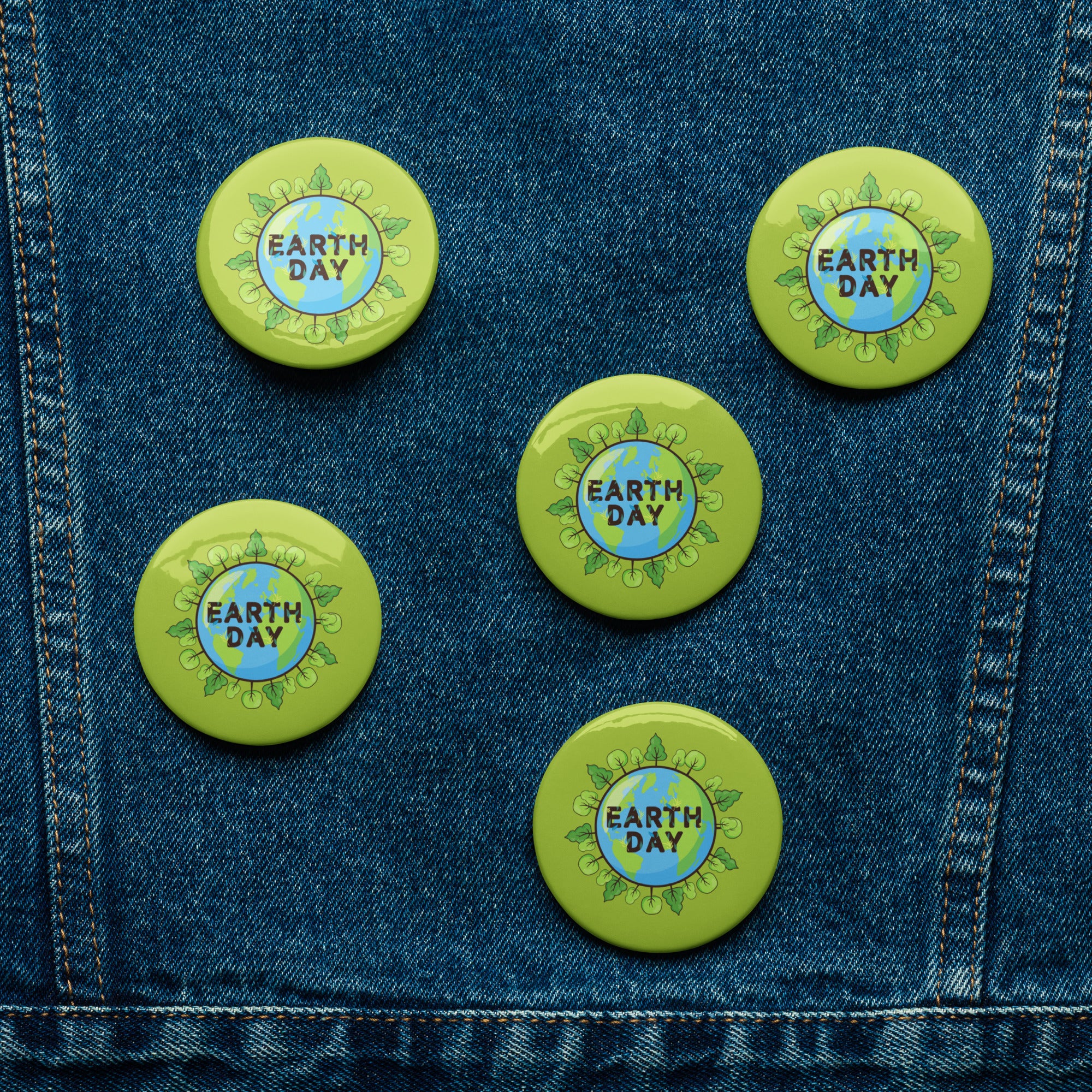 Earth Day Celebration – Nature-Inspired Pin Button Set – Giftomory