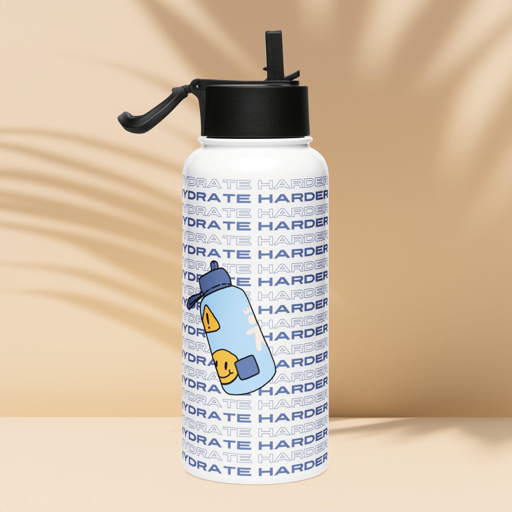 Hydrate Harder, Lift Stronger - The Fitness Motto Bottle – Giftomory